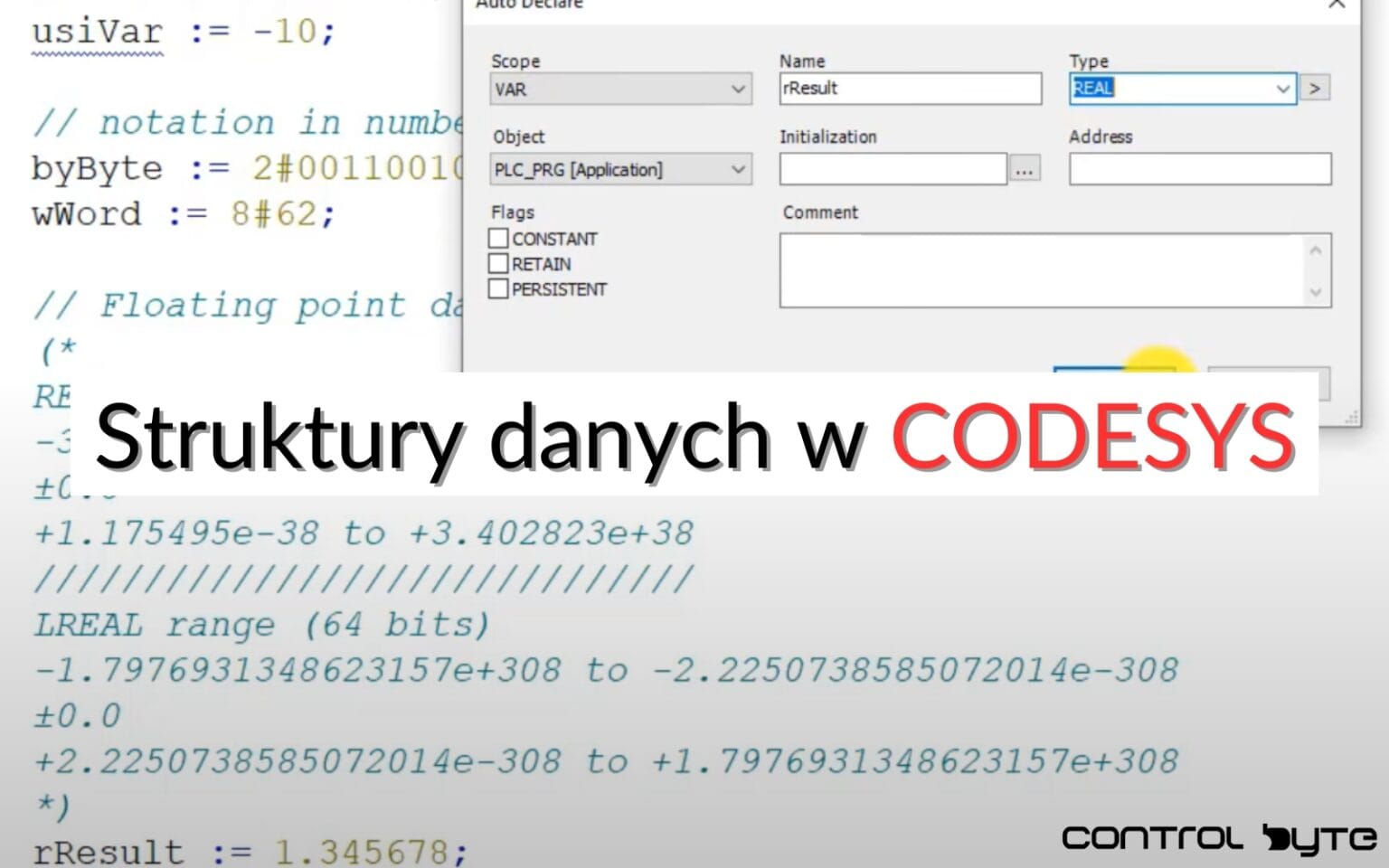 Język tekstowy SCL, a programowanie PLC - ControlByte
