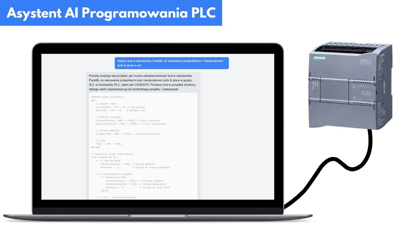 Wykorzystywanie Sztucznej Inteligencji AI w programowaniu PLC