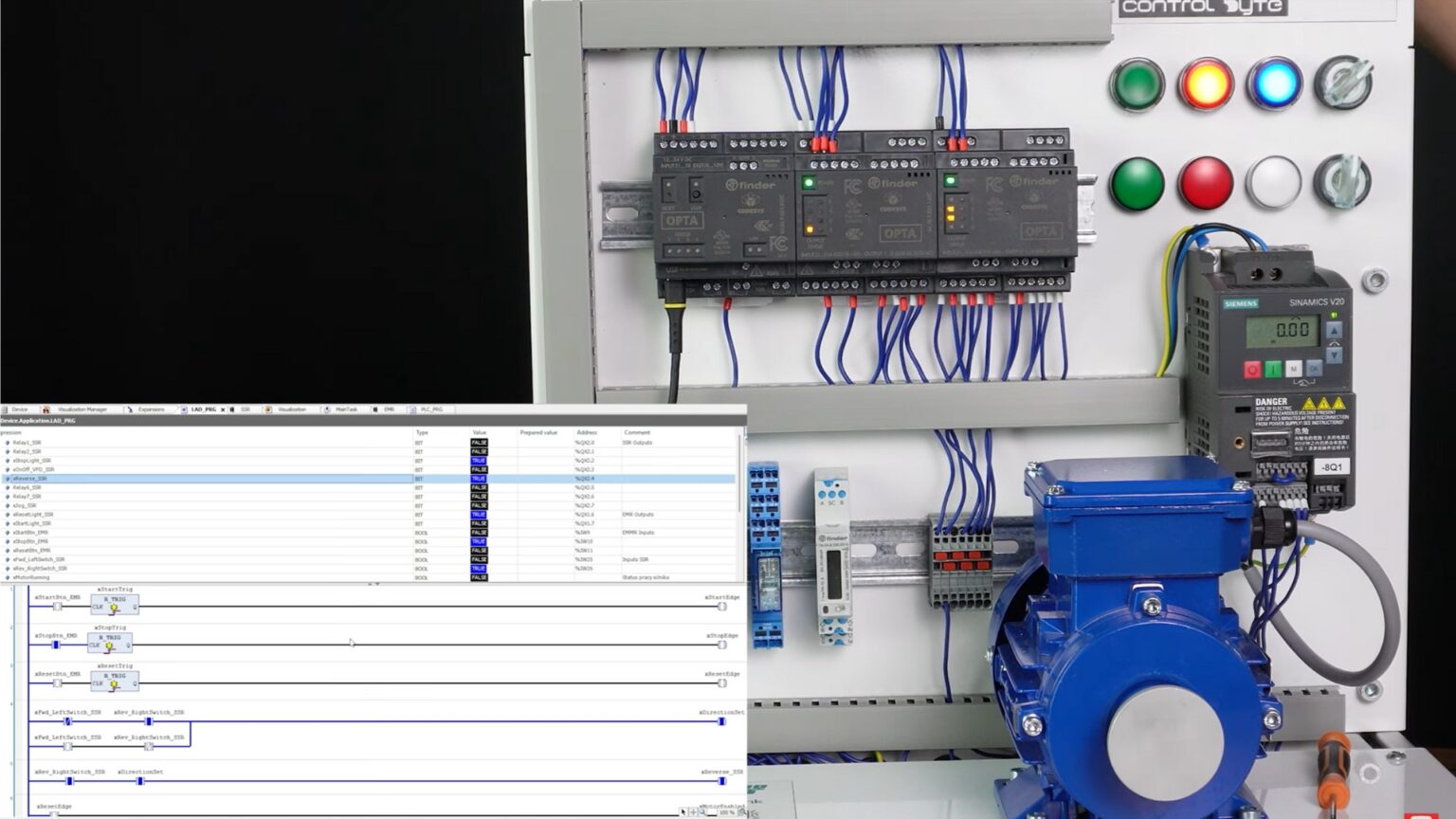 Kurs PLC - Programowanie Siemens S7-1200, Codesys LAD FBD